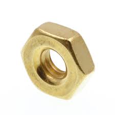 HEX MACHINE SCREW NUTS, BRASS (INCH)