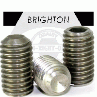 Cup Point Socket Set Screws, Stainless Steel 316 (Inch)