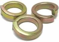 SPLIT LOCK WASHERS, HI COLLAR, THRU HARDENED, ZINC YELLOW (INCH)