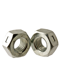 GRADE A, REVERSIBLE HEX LOCKNUT, ZINC CR+3 (INCH)