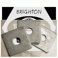 Square Dock Washer 5/8" X 3" Od Steel Hot Dipped Galvanized